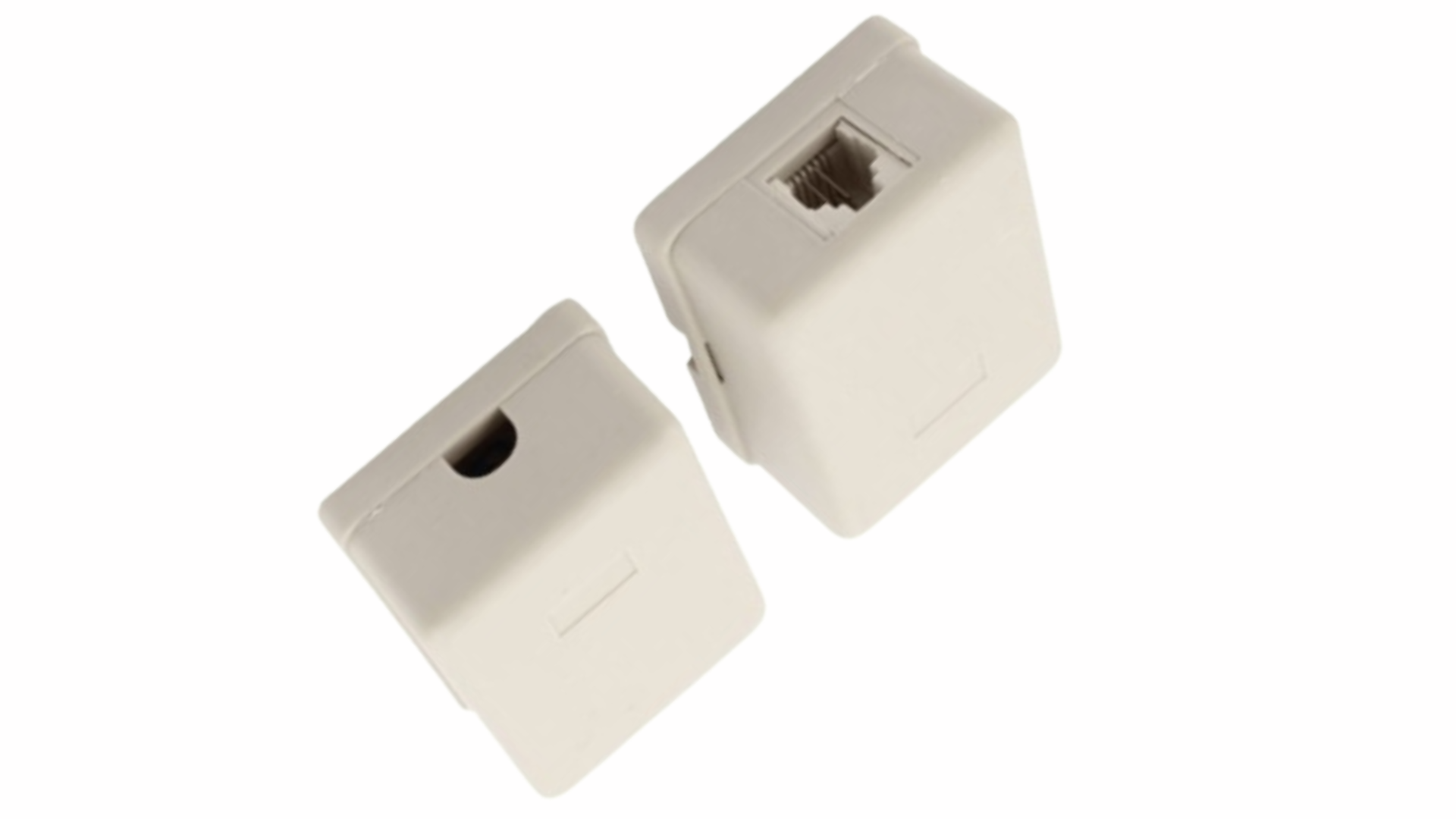 Telephone Line Cable Wire 6P4C RJ11 1 Way Mini Junction Joint Wall ...