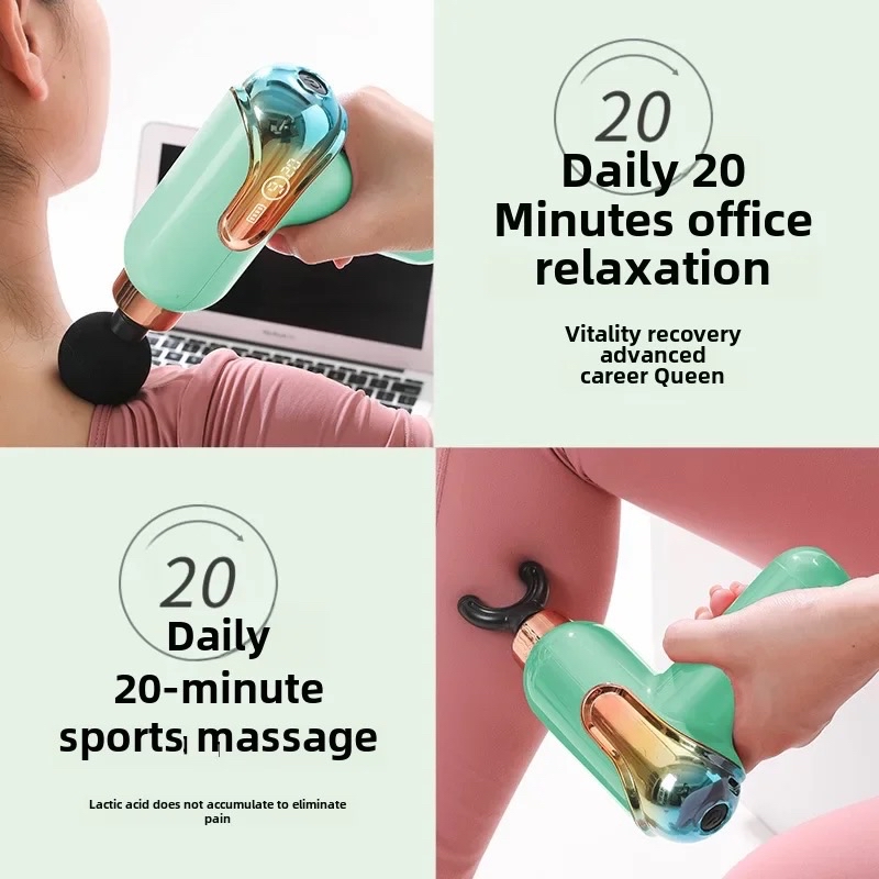 【Free Bag】New Mini Muscle Massage Gun Compact and Silent Relaxation ...