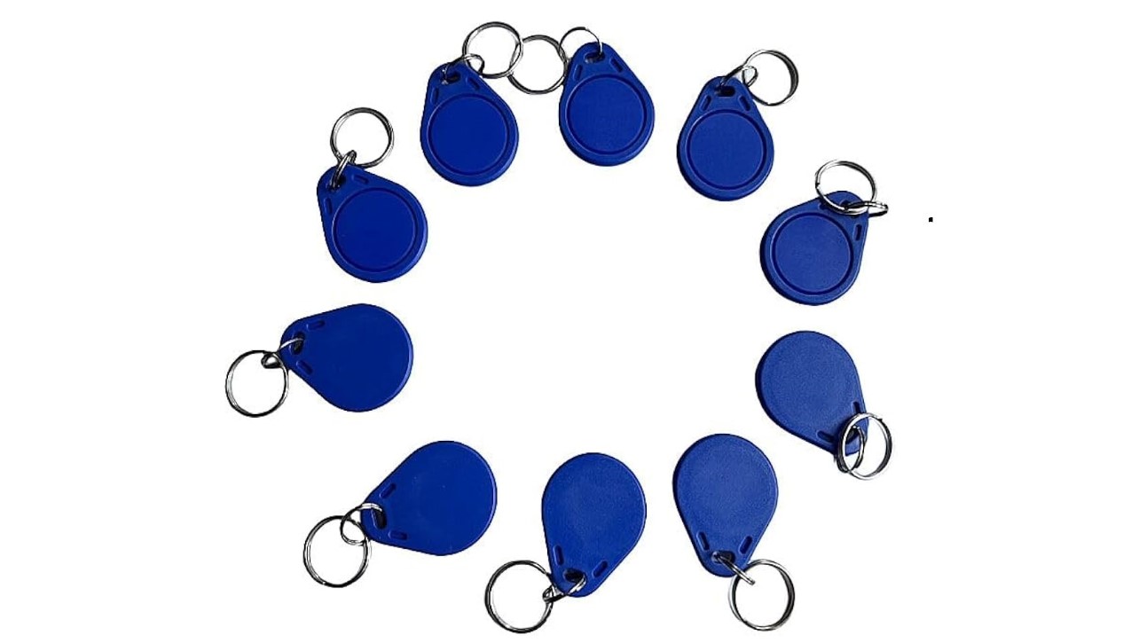 13.56MHz Mifare MF IC Keychain Keyfob Tag for Door Access Control ...