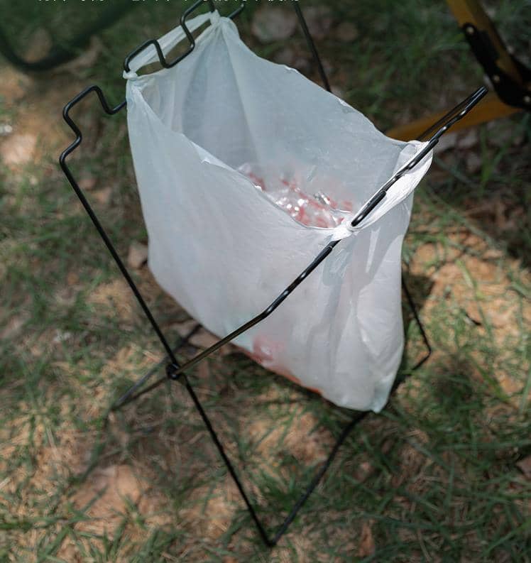 Outdoor Portable Folding Rack Stand for Garbage Bag trash bag holder ...