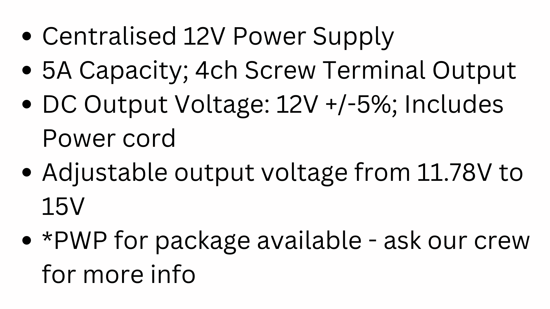 12V DC 5A 4CH 4 Channel CCTV Centralized Power Supply Screw ...