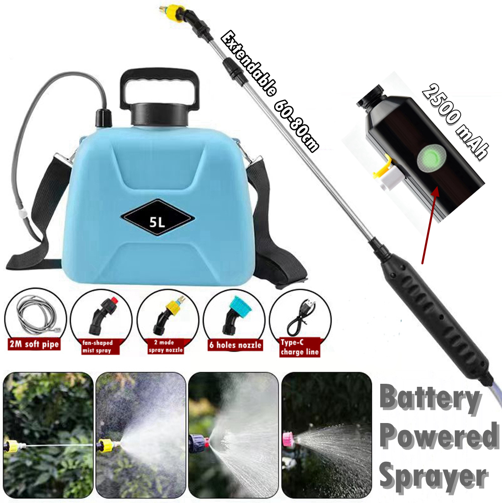 8L Rechargeable Electric Pump Chemical Sprayer Portable Powerful ...