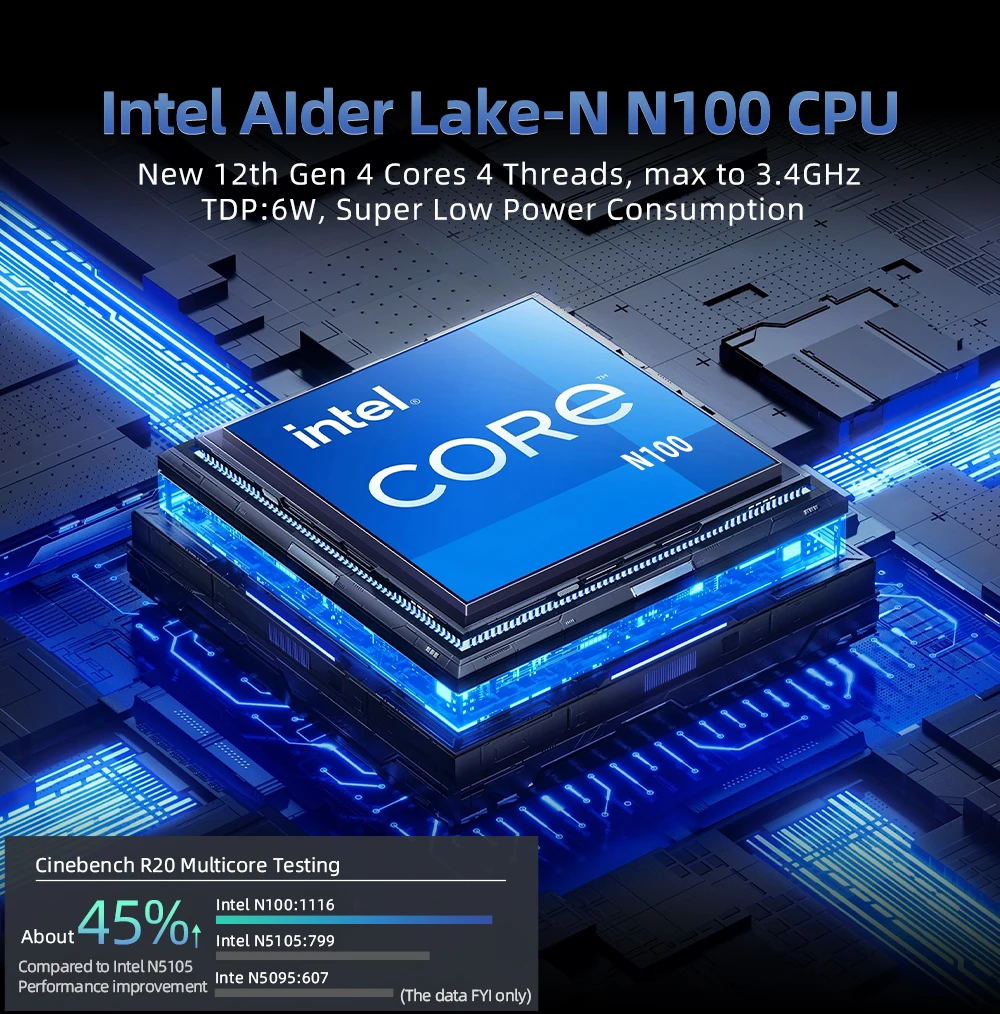 ORE N9E Intel N150 Windows Mini PC 32GB DDR4 RAM 2TB NVME SSD PC Gaming ...