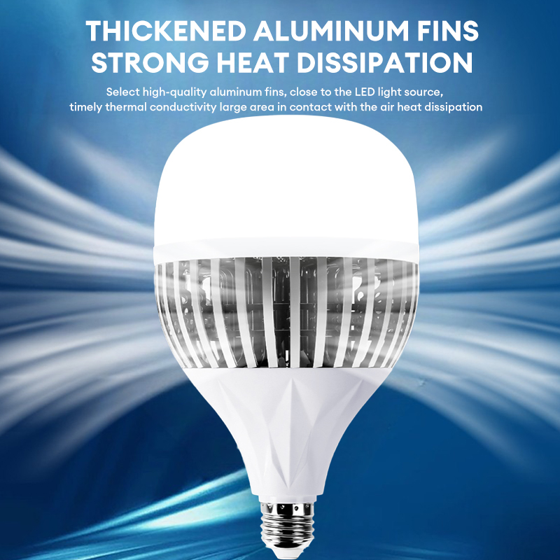 80W/100W/150W/200W LED Bulb E27 Super Bright High Power Workshop Lamp ...