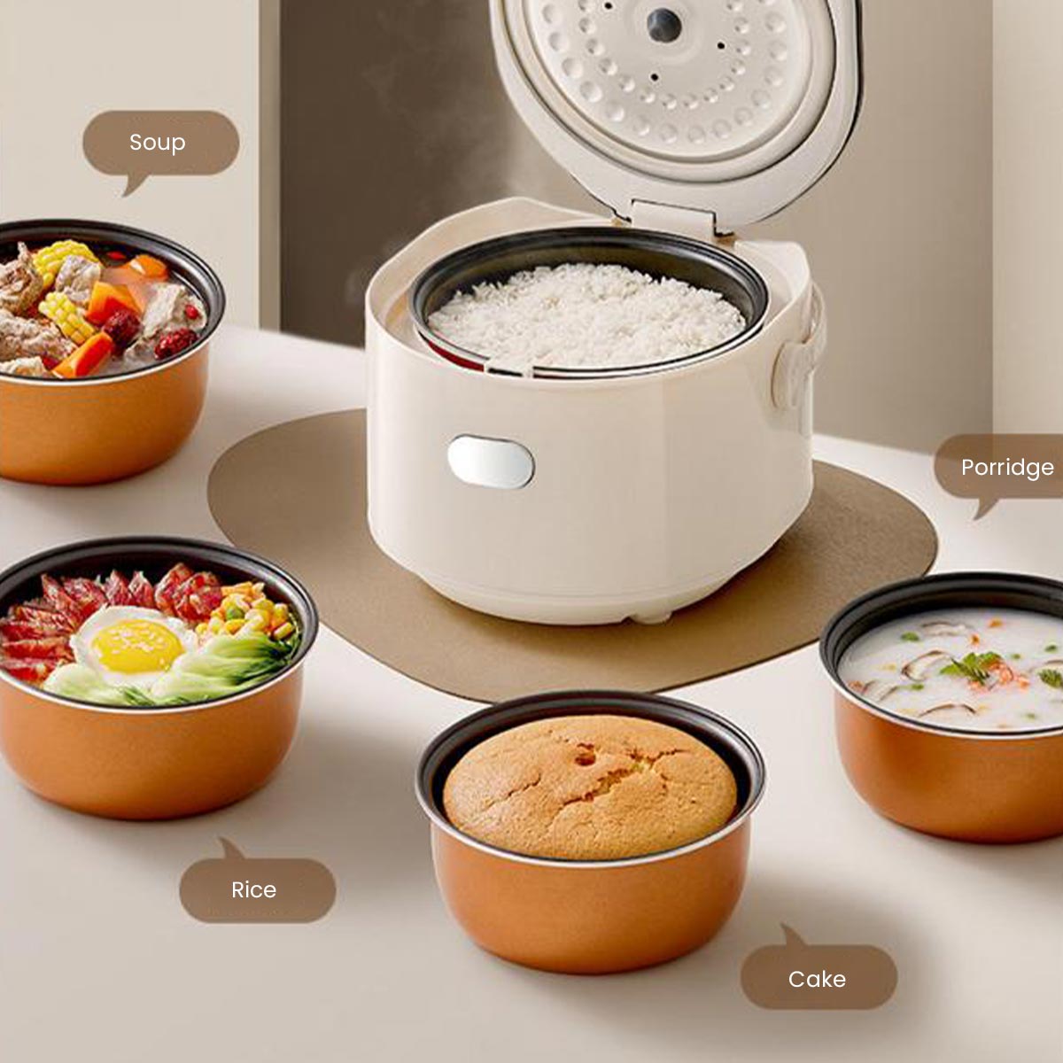Giselle 1.8L Digital Multifunction Rice Cooker (400W) Non-Stick Pot ...