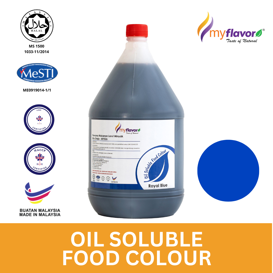 MyFlavor Oil Soluble Food Colour ROYAL BLUE 2.5kg HALAL Pewarna Makanan ...