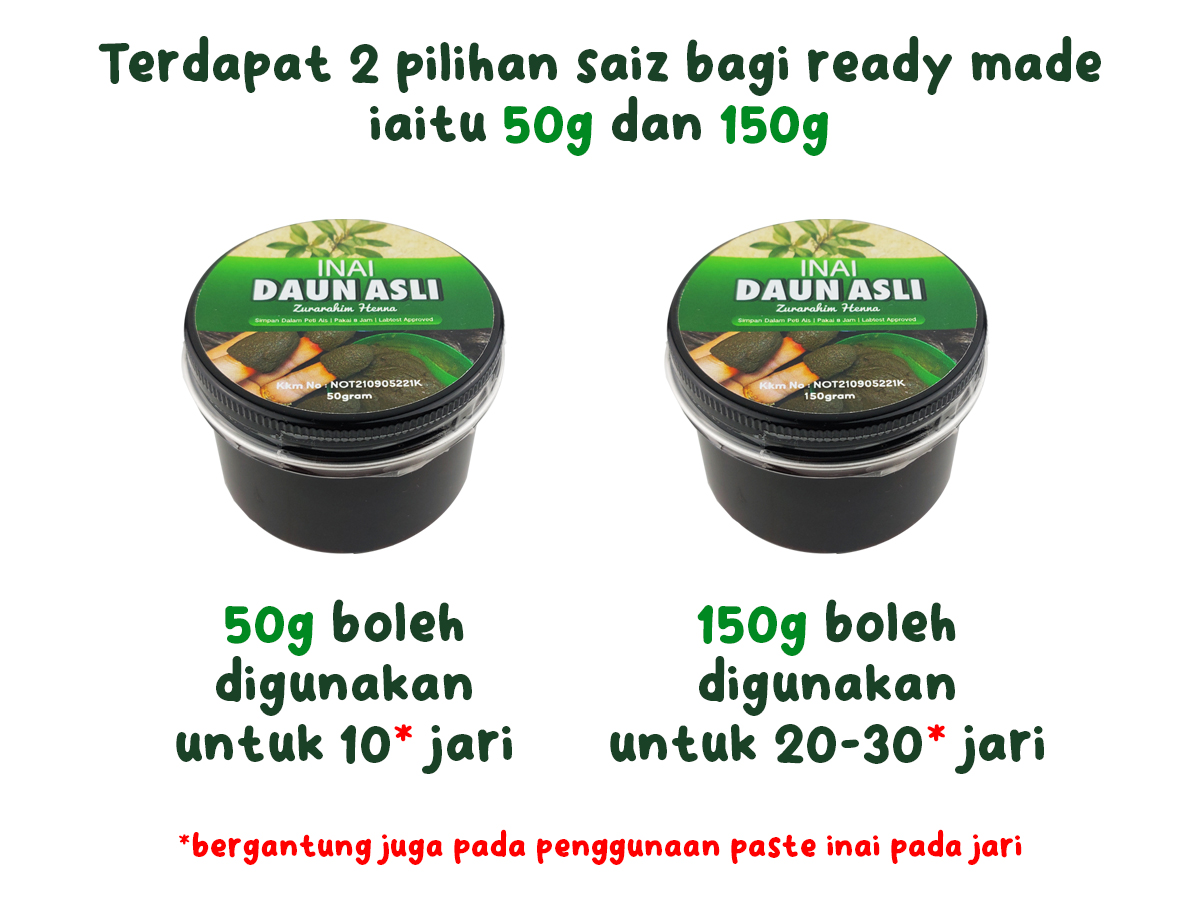 Inai Daun Asli Original Pokok Zurarahim Henna Merah Tahan Lama | Shopee ...