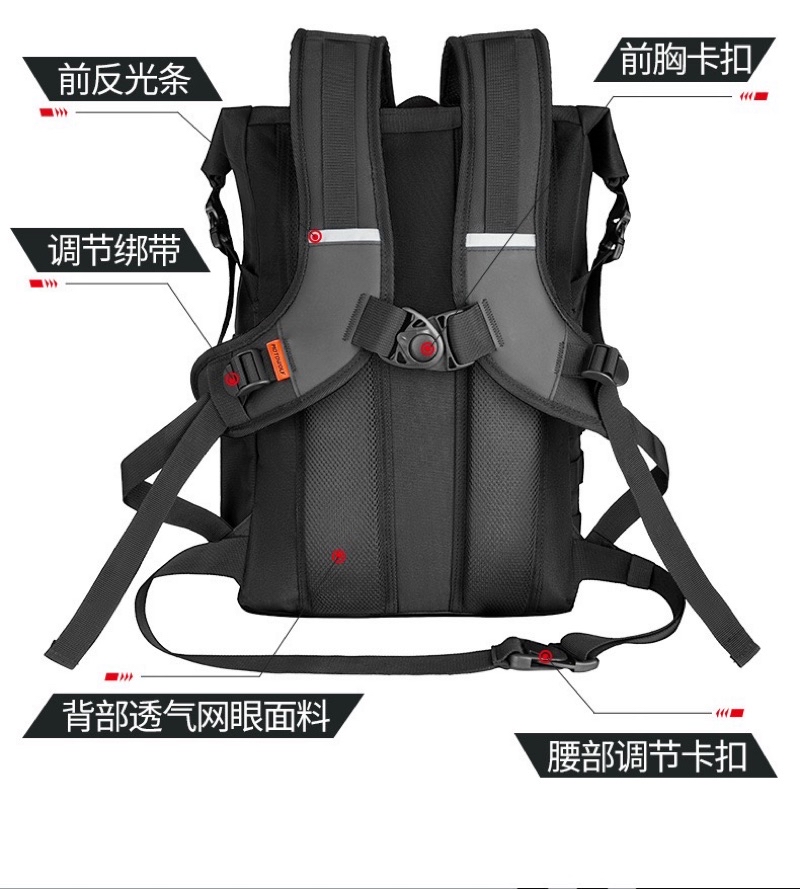 🔥Ready Stock🇲🇾MOTOWOLF MDL0716 Waterproof Rainproof Backpack Bag Galas ...