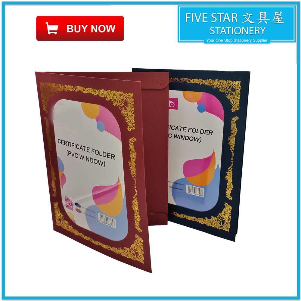 fivestar2u Certificate Folder Sijil Holder PVC Window Graduate ...