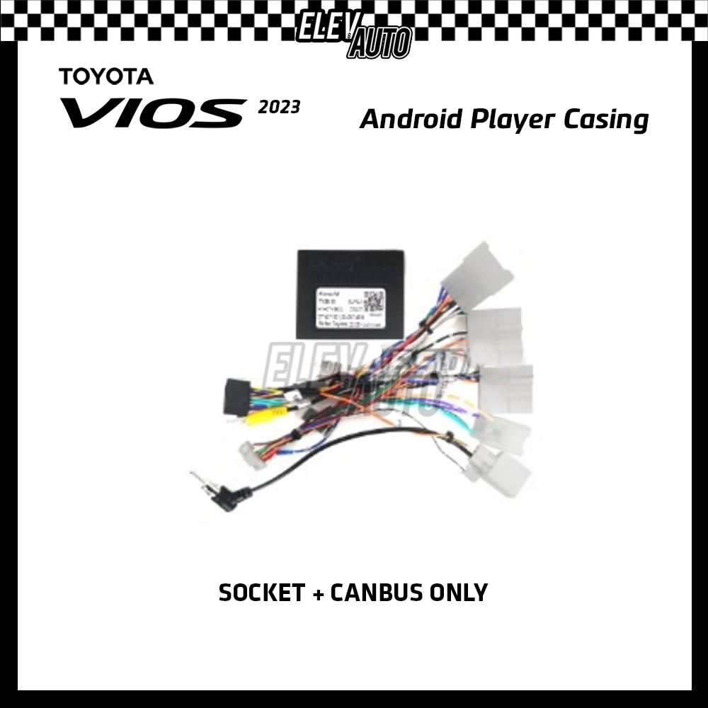 Toyota Vios 2023 2024 10" Android Player Casing Installation Dash Kit ...