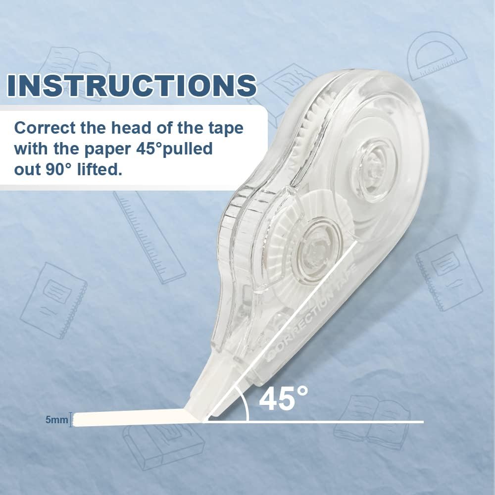 MUJI Style Transparent Correction Tape Portable Smooth Correction Tool ...