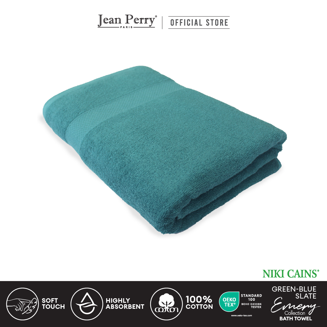 Niki Cains Emery Bath Towel - (100% Cotton) 27inches x 54inches ...