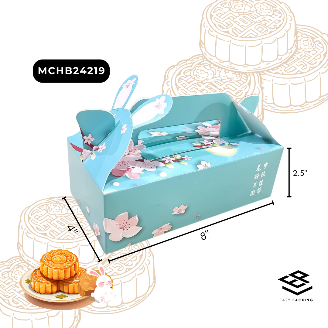 2024 New Design 1 pcs 6 Design 中秋月饼盒4粒装，Moon Cake Festival /Mooncake ...