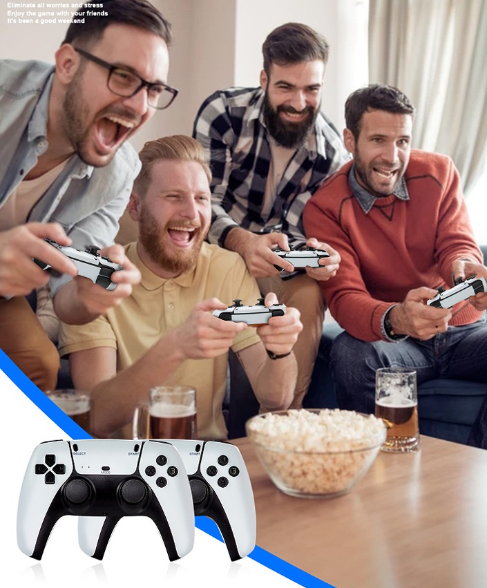 Over 10000 Multiplayer Games with 4K Game Stick with two 2.4G Wireless ...