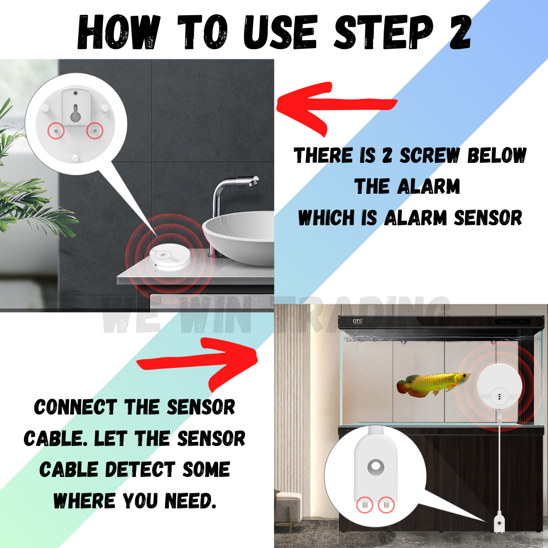 Smart Water Leak Detector Flood Alarm Sensor for Home Safety alarm ...