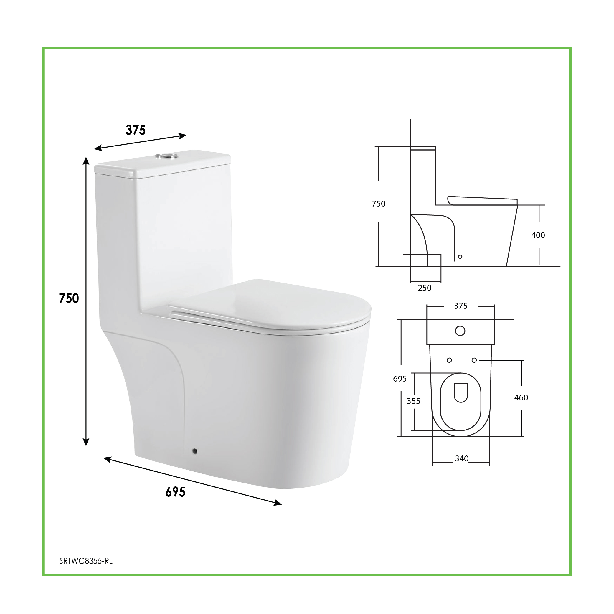 Sorento Wall hung basin combo with one piece water closet jamban wc ...