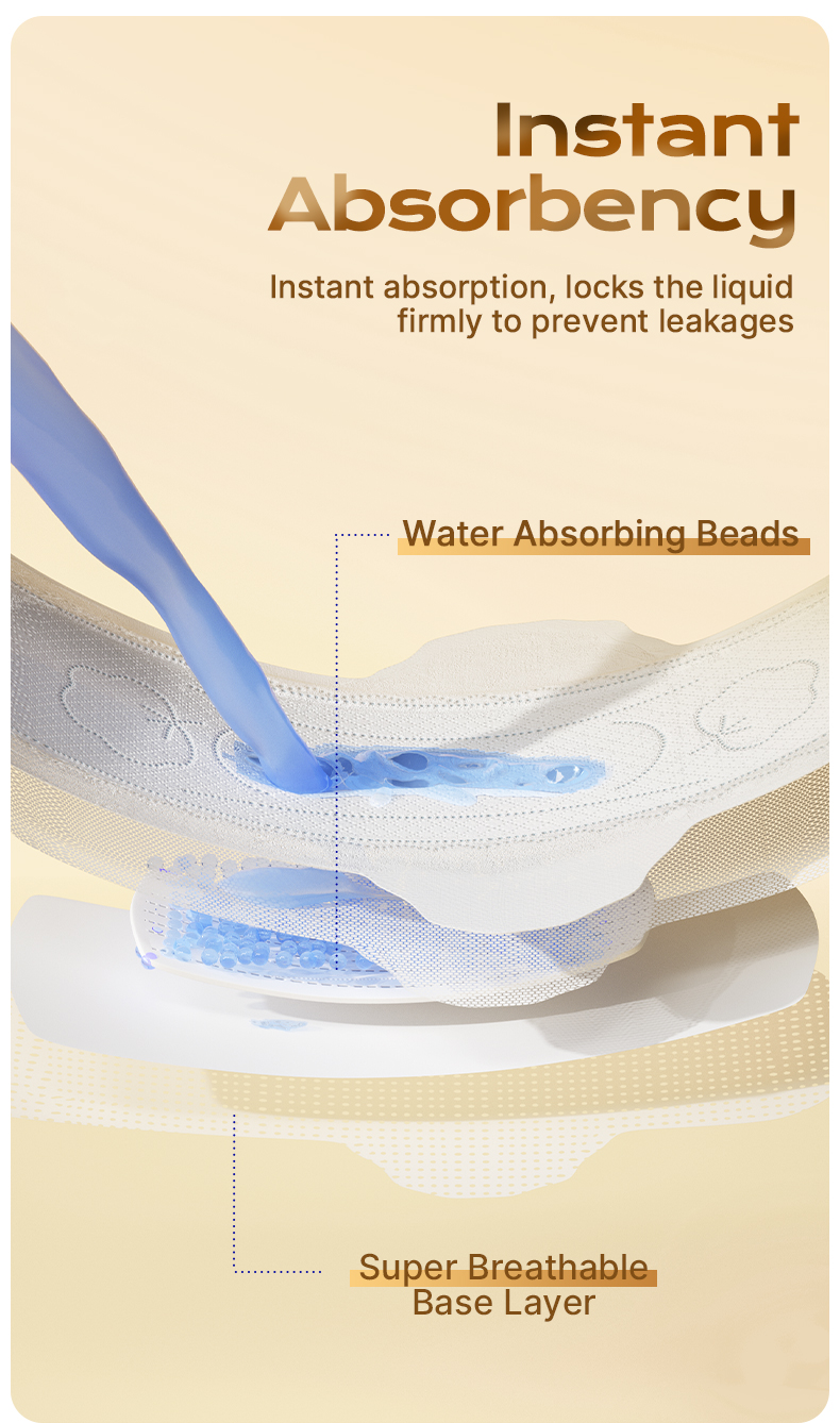 UUcare Crown Antibacterial Sanitary Pads 24cm 16pads Instantly Absorb ...