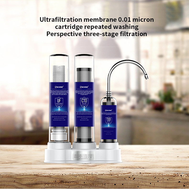 ONEHOME Water Purifier 3 Stage Filtration Water Filter Direct Drink ...