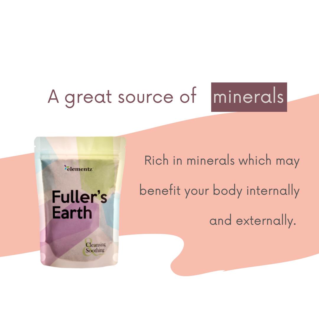 ELEMENTZ FULLER’S EARTH Fuller earth natural pure clay used for beauty ...
