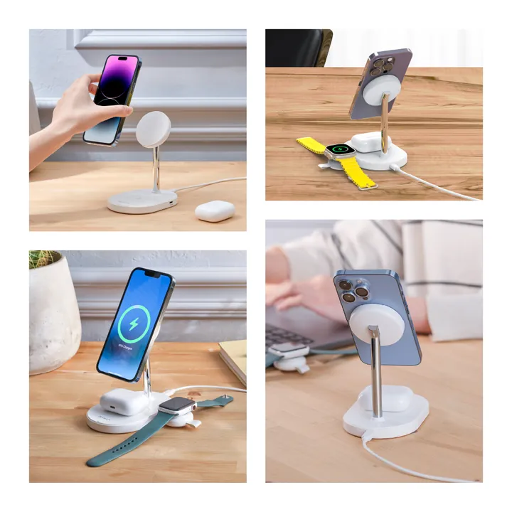 ADAM elements OMNIA M2+ Magsafe 2+1 Wireless Charging Station | Shopee Malaysia