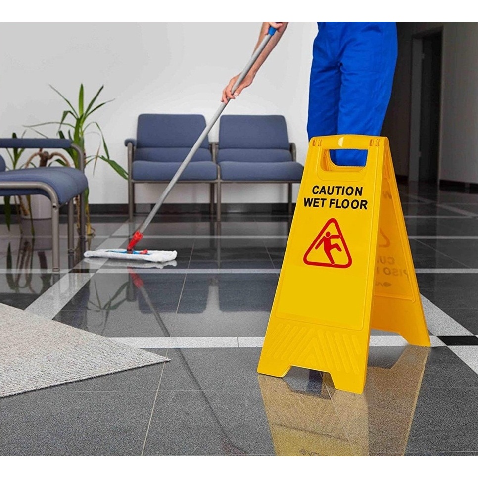 Yellow Foldable Floor Sign Board Stand NO PARKING NO ENTRY WORK IN ...