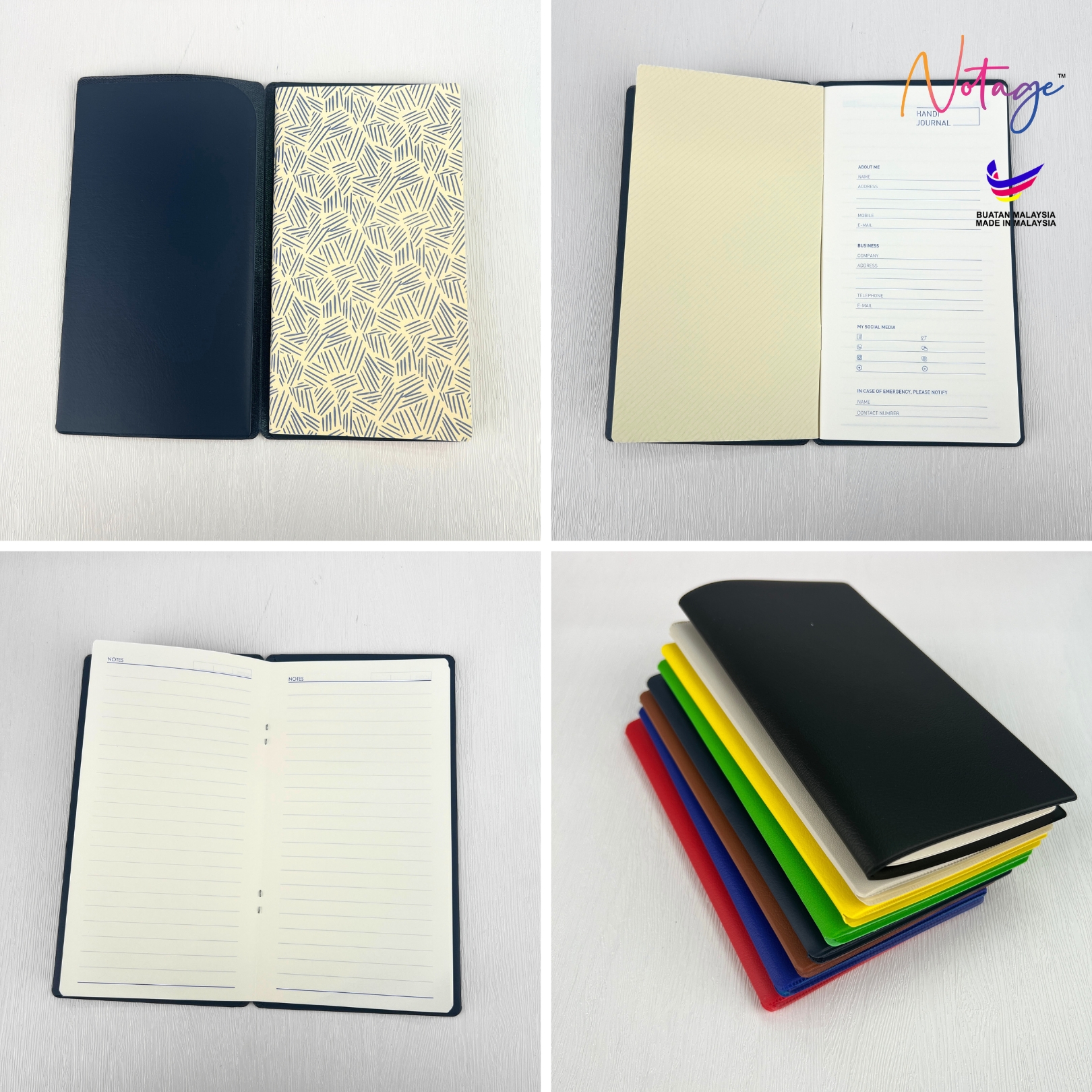 Handi Journal Notebook 64 Pages Lined Notebook / Buku Nota Jurnal Handi ...
