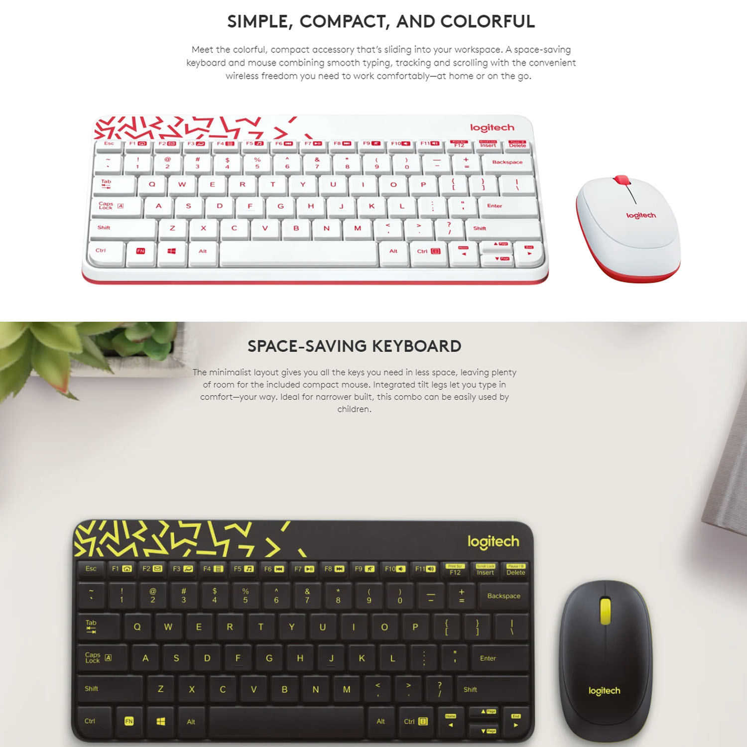 Logitech Mk240 Wireless Keyboard And Mouse Combo With Usb Nano Receiver Black White Shopee