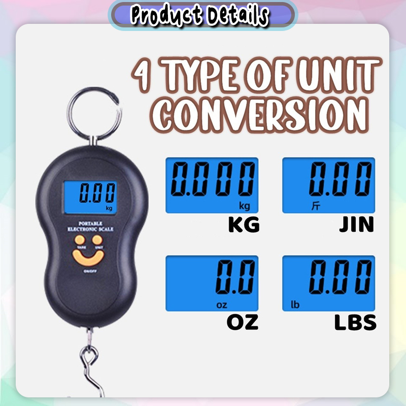 [Datz] Portable Mini Electronic Scale 50kg Travel Scale Digital ...