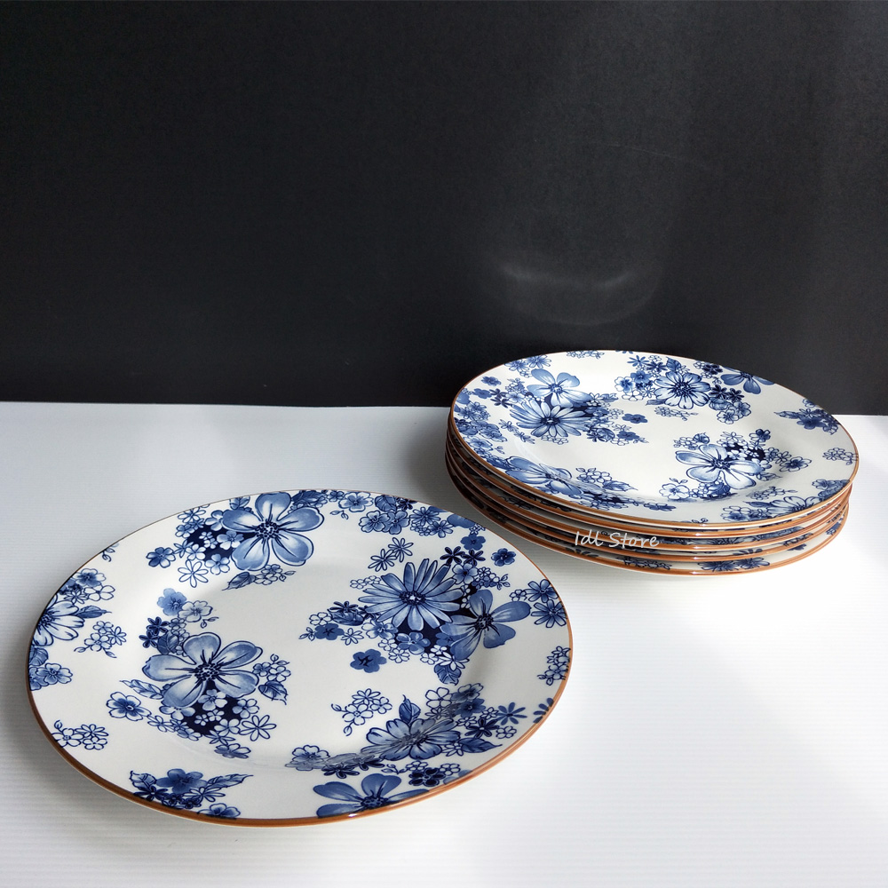 Porcelain Dinner Plate Soup Plate Bowl Set Pinggan Mangkuk Japenese ...