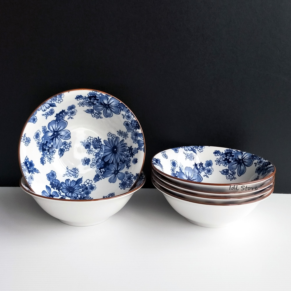 Porcelain Dinner Plate Soup Plate Bowl Set Pinggan Mangkuk Japenese ...