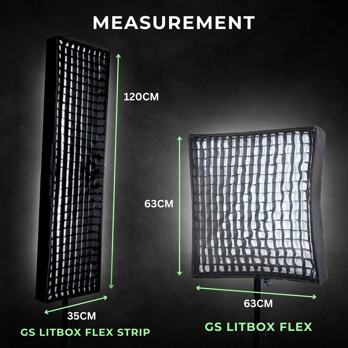 GS LitBox Flex Foldable LED Video Panel Light 3200-5600K Bi-Color CRI ...