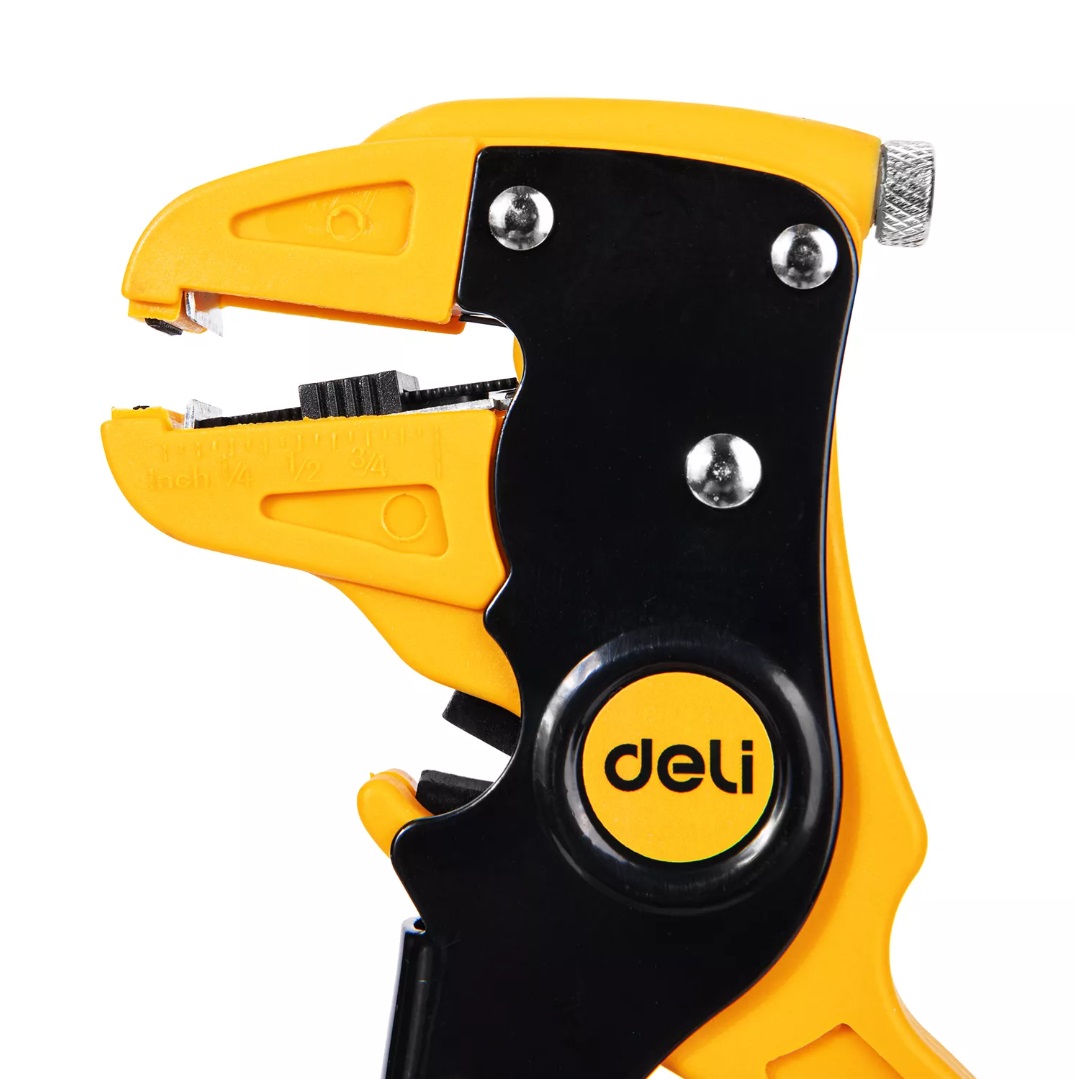 DELI DL2003 6.5" Wire Stripper (Φ0.5-6.0)mm Plier Cutter Skin Cable ...