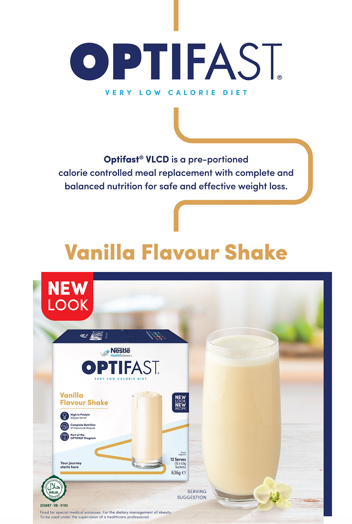 NESTLE Optifast VLCD Low Calorie I Weight Lost I Meal Replacement - 53g ...
