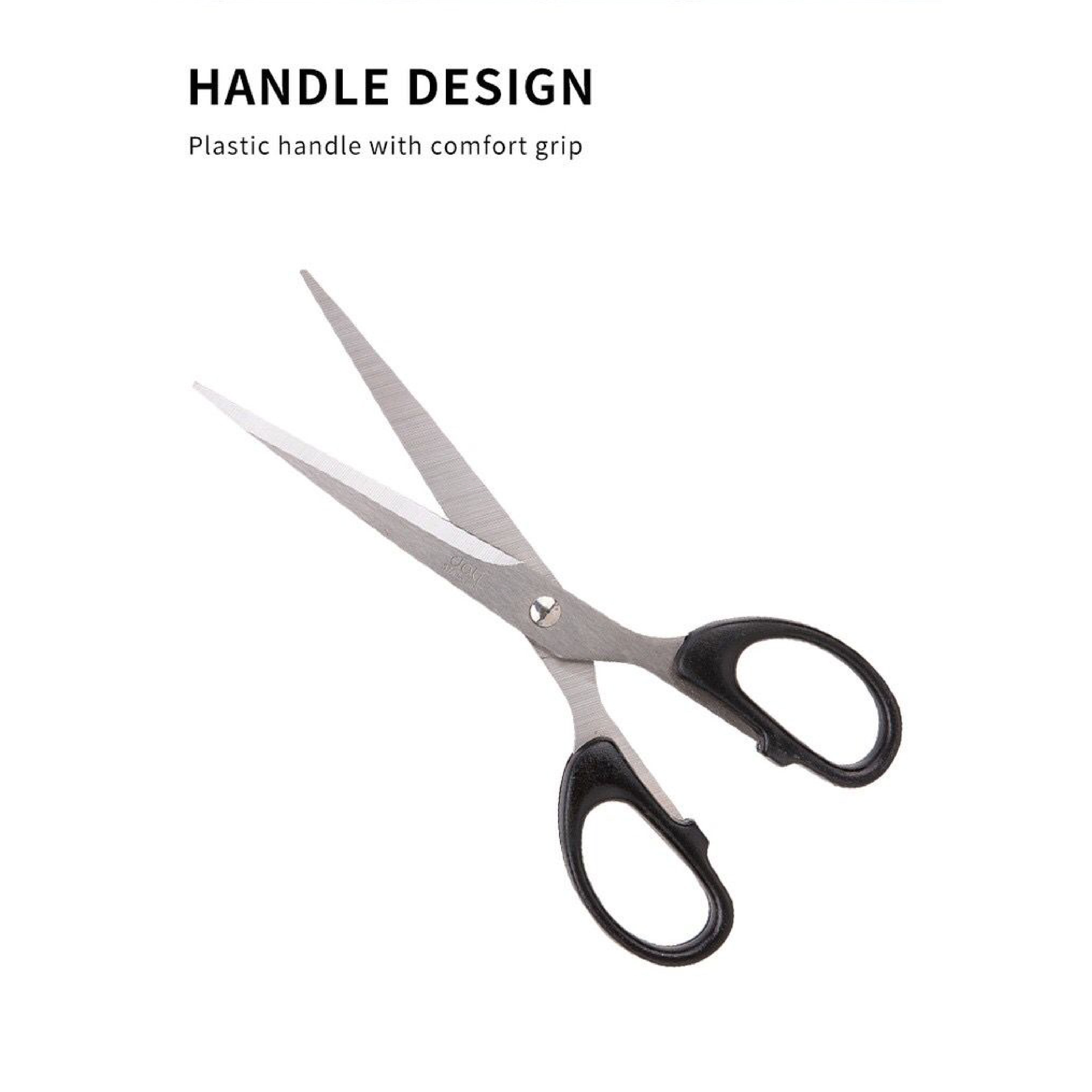 Deli Scissors Big School Scissors Sharp Polished Blade (18cm/21cm ...