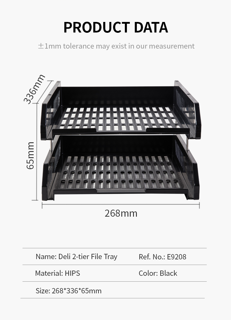 Deli Document Tray File Document Letter Paper Sorter Collection File ...