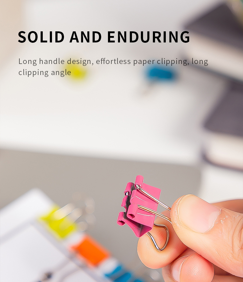 Deli Colourful Binder Clips for School Office Home (15mm/19mm/25mm ...