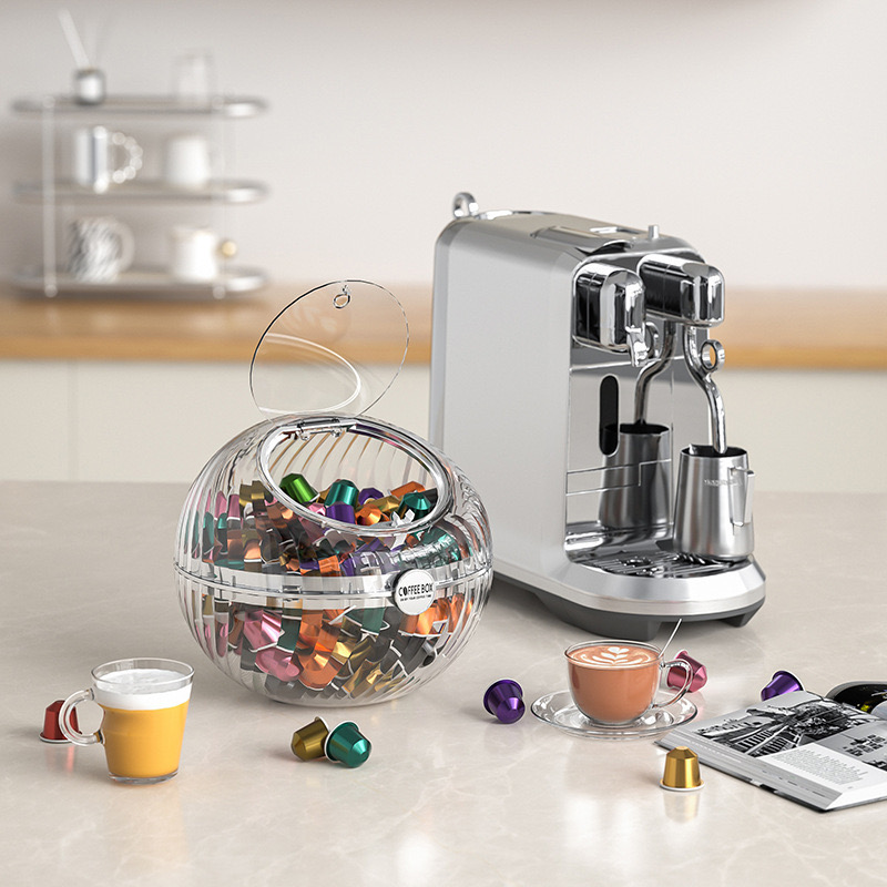 ☑️Kitchen Series♨️Premium Coffee Capsules Storage Box Capsule Display ...