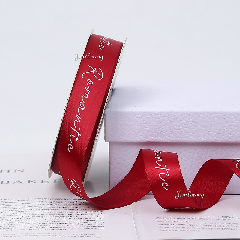 (25M) 2.5CM ROMANTIC Ribbon Reben Riben Gift Satin Organza Flower ...