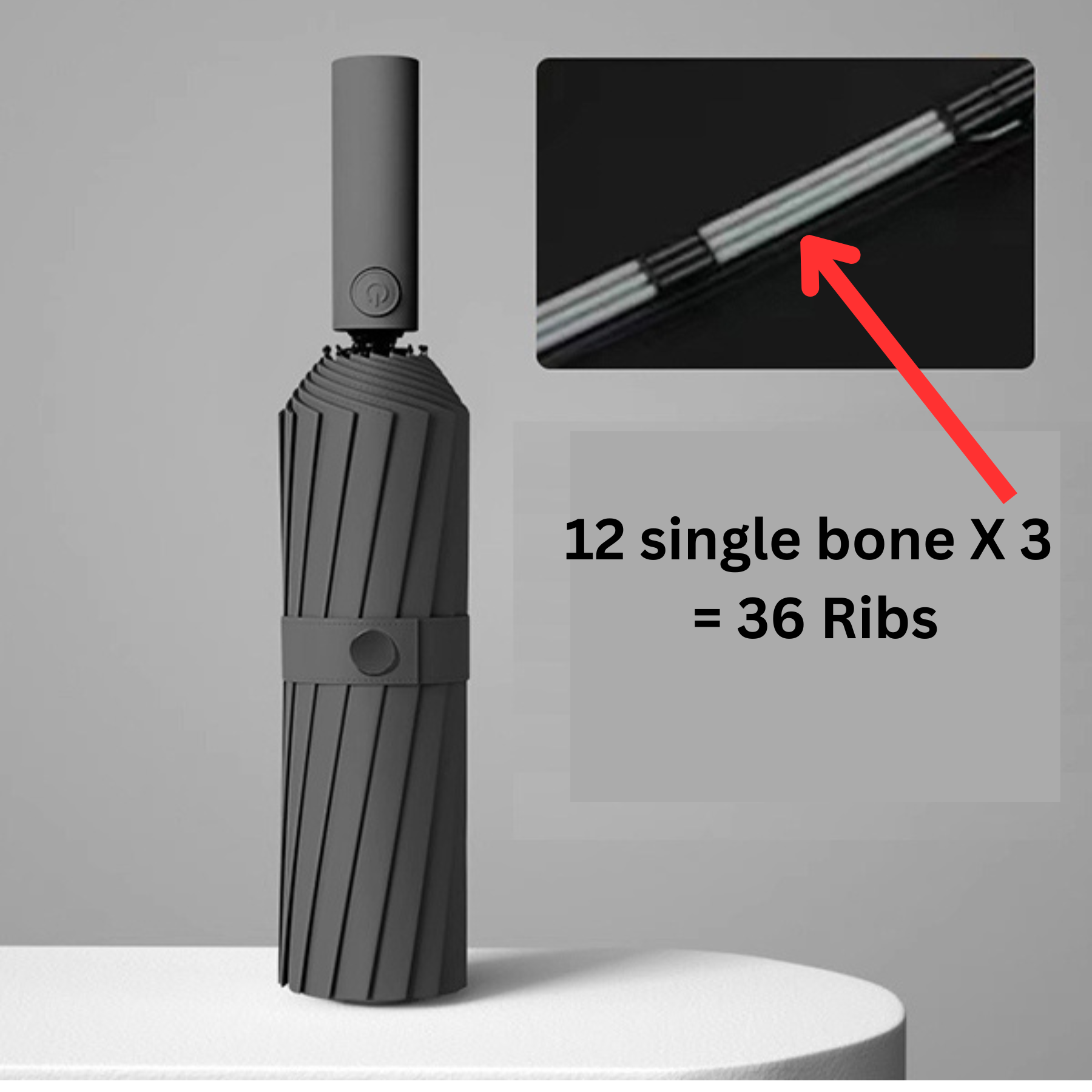 8 Bones and Upgraded 24 36 Bones UV Automatic Foldable Umbrella Auto ...