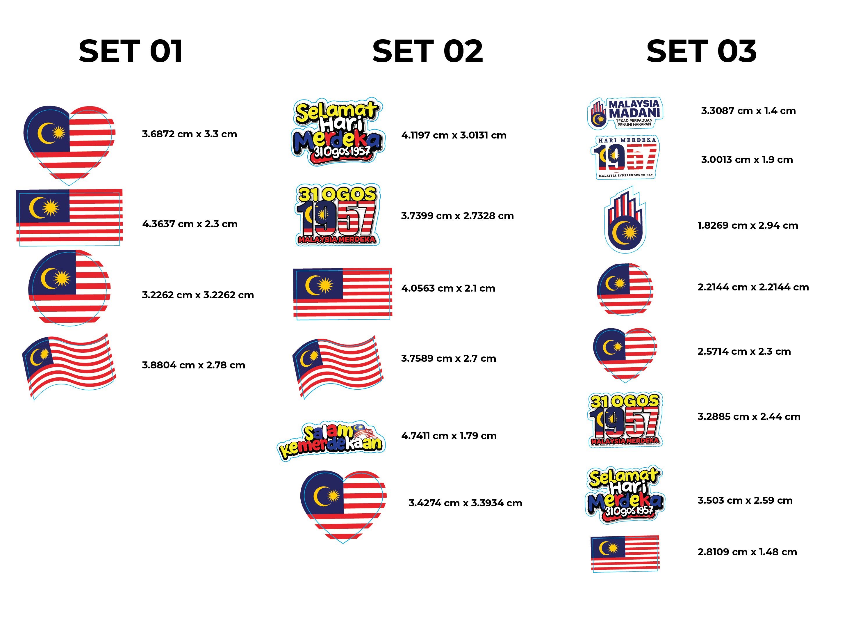 STICKER MERDEKA MURAH HARGA BORONG ( BUY 10 SET FREE 2 SET ) | Shopee ...