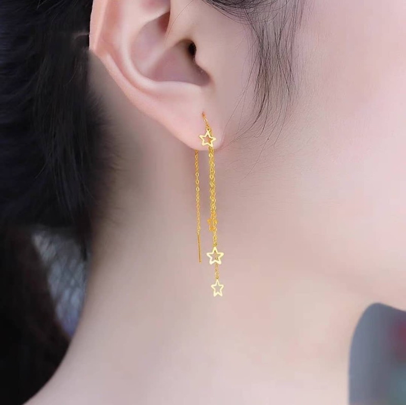 ☀️750 Gold Earring Subang 750 Emas | Shopee Malaysia