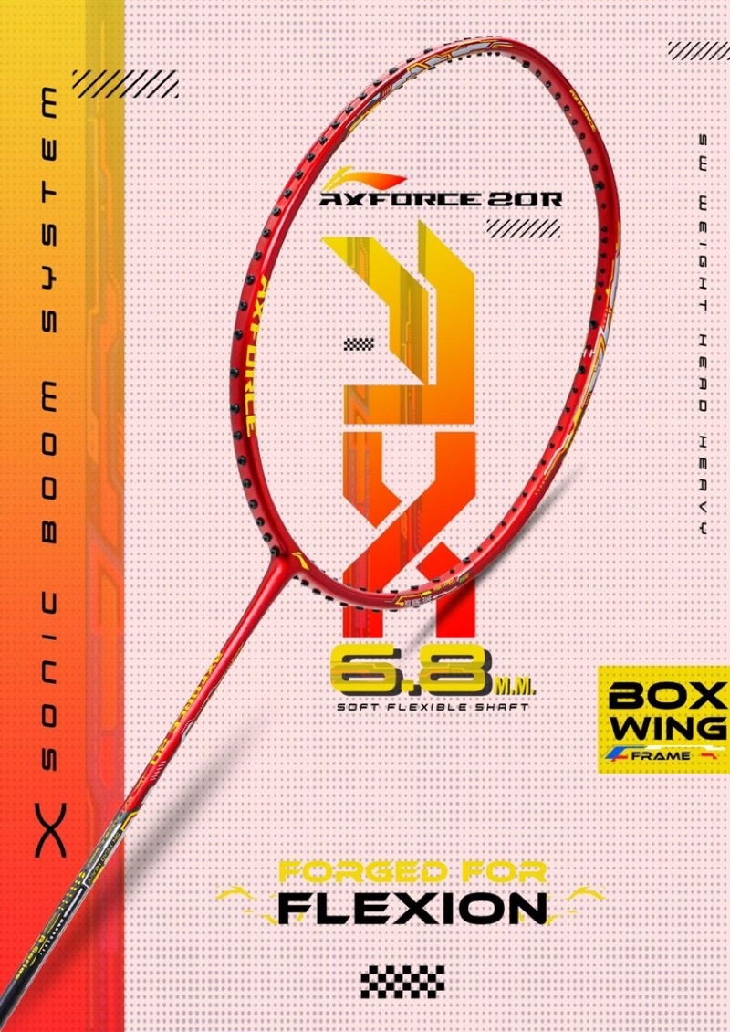 LI-NING Axforce 20 & 20R 3U & 4U Badminton Racket Max Tension 27LBS ...