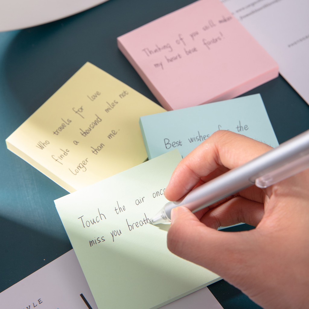 Deli Memo Sticky Notes (3" x 3" x 100 Sheets) EA01303 | Shopee Malaysia