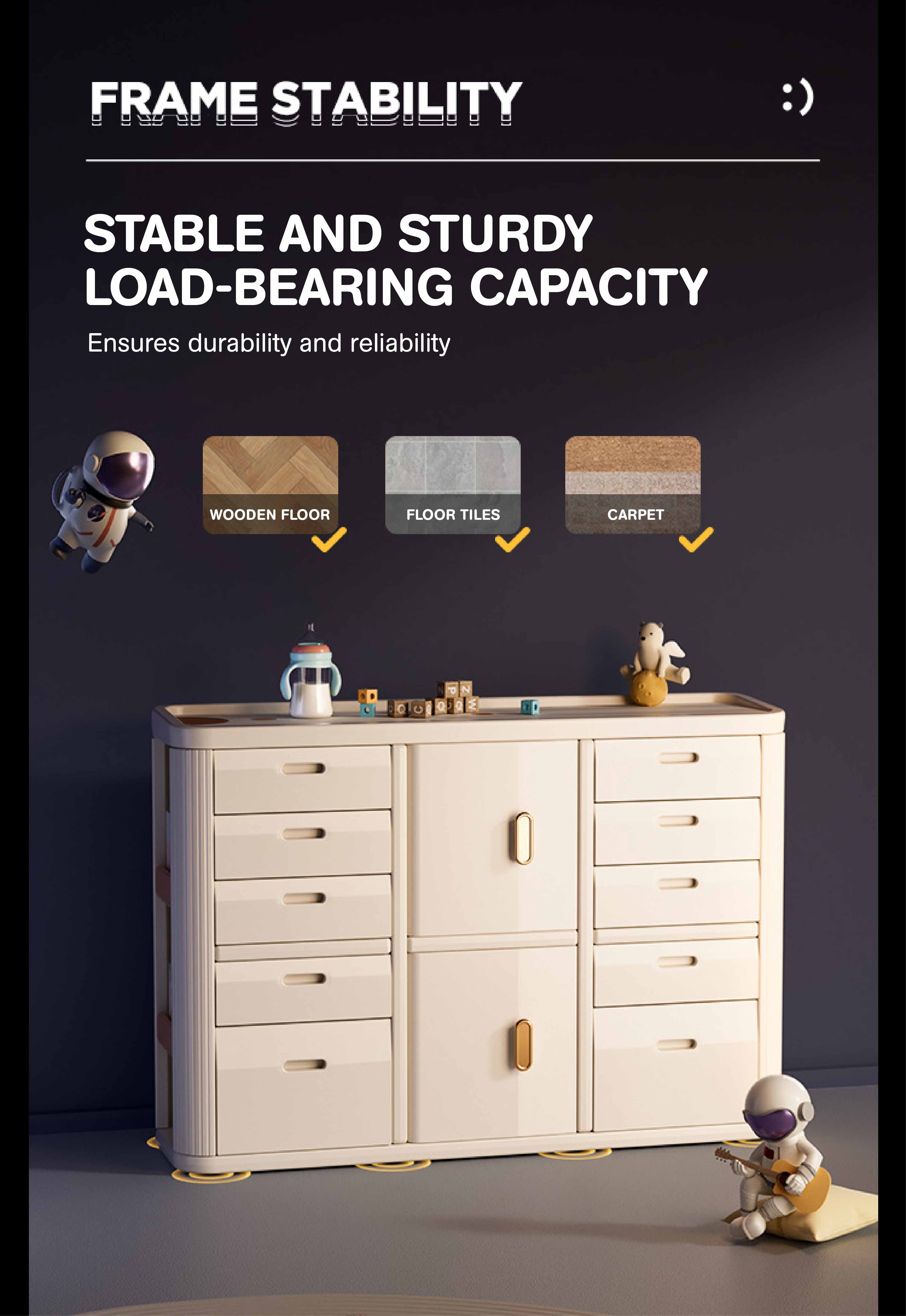 INHO L83-175cm Versatile Bedroom Living Room Child Kids Utility ...