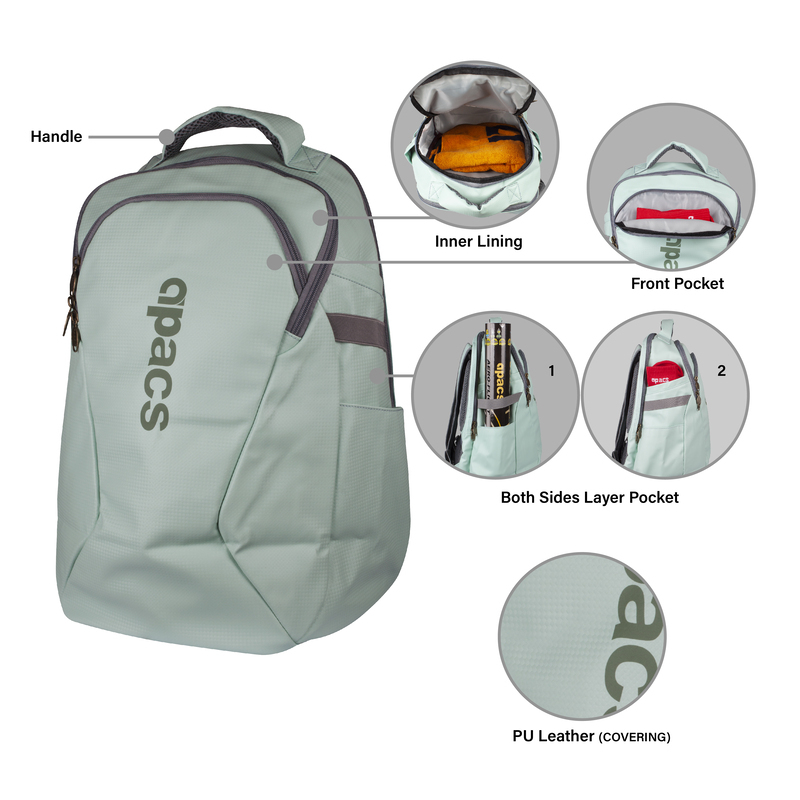 (100% PU LEATHER) APACS PREMIUM BACKPACK BP339-PU | Shopee Malaysia