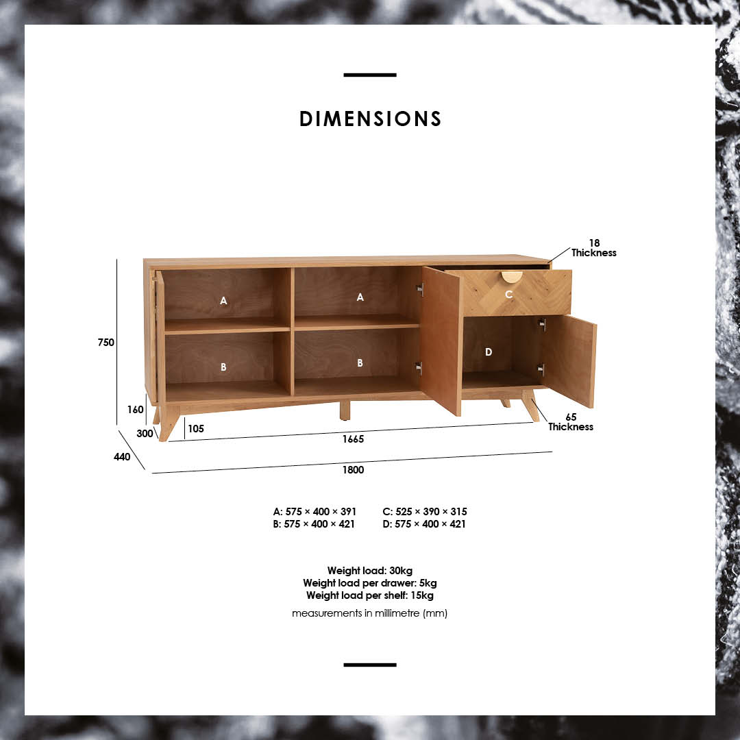 LANCCO Japandi Muji Sideboard Storage cabinet Multipurpose use Cupboard | Shopee Malaysia