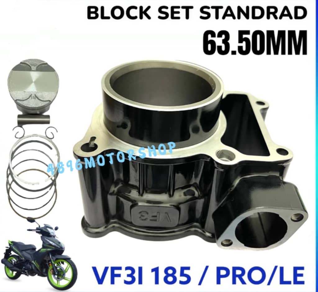 TCB SYM VF3I 185 VF3 PRO LE STD STANDRAD BLOCK SET CLYNDER BLOCK SET 63.50mm blok | Shopee Malaysia