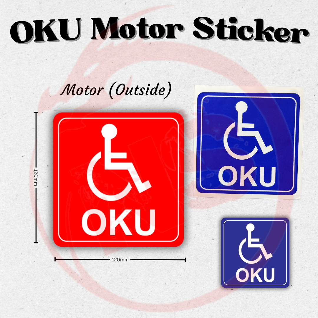 OKU Sticker OKU Windscreen Sticker Inside Outside for Car/Motor OKU ...