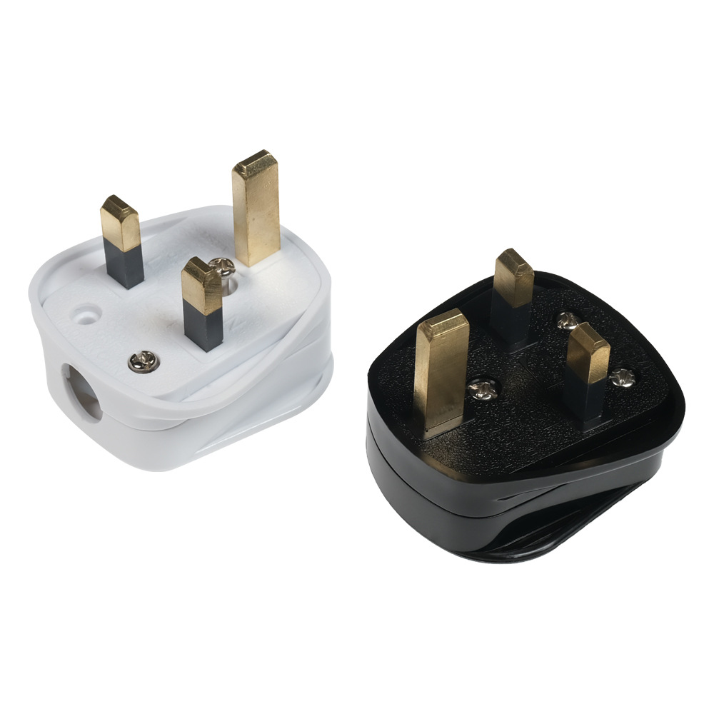 power plug 英规BS1363 铜脚 13a 电源线插头 PP料/MS589/A标准9518英式组装插头马来西亚SIRIM认证PP料 ...