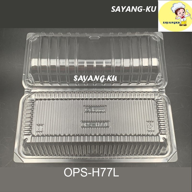 BENXON OPS-H77L Swiss Roll Plastic Tray with Lock 100Pcs±/Pkt Bakery ...